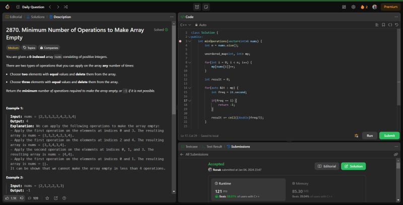 Day 64 of #100daysofcodechallenge: Array Empty | Ronak Nagda posted on ... Day 64 of #100daysofcodechallenge: Array Empty | Ronak Nagda posted on ...