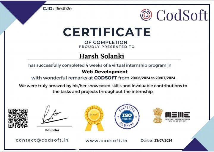 Harsh Solanki on LinkedIn: #javascript #html #css #webdevelopment # ... Harsh Solanki on LinkedIn: #javascript #html #css #webdevelopment # ...