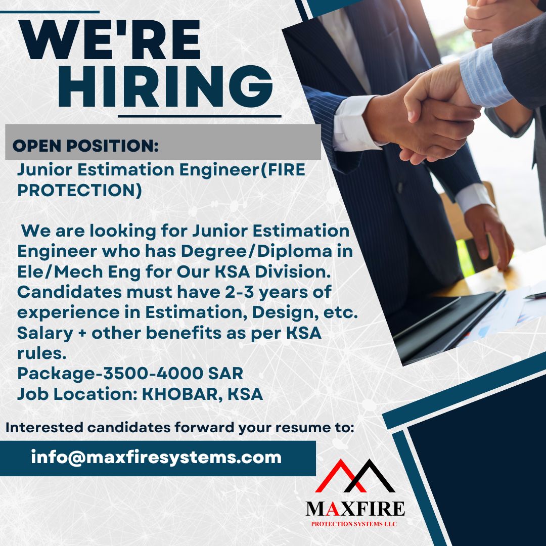 #hiringnow #uae #jobalert #maxfire #uaecareers #hiring #ksajobs ... #hiringnow #uae #jobalert #maxfire #uaecareers #hiring #ksajobs ...