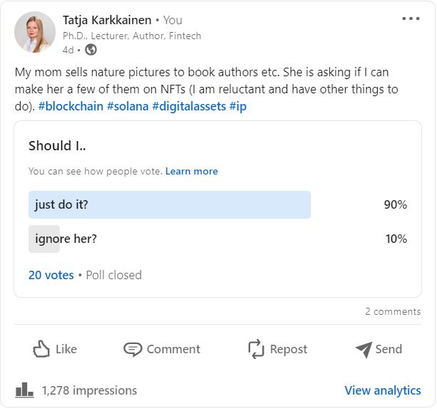 Tatja Karkkainen on LinkedIn: #nfts #investments #nfts #blockchain # ... Tatja Karkkainen on LinkedIn: #nfts #investments #nfts #blockchain # ...