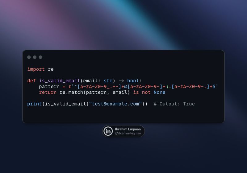 Ibrahim Luqman on LinkedIn: #python #regex #programming # ... Ibrahim Luqman on LinkedIn: #python #regex #programming # ...