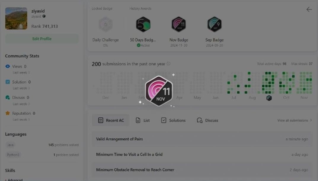 Ziya Siddiqui on LinkedIn: #learning #coding #leetcode #java Ziya Siddiqui on LinkedIn: #learning #coding #leetcode #java