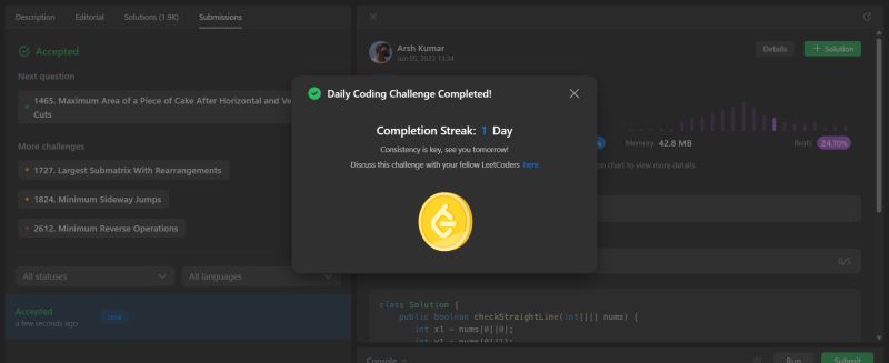 Arsh Kumar on LinkedIn: LeetCode Streak Day 1. Arsh Kumar on LinkedIn: LeetCode Streak Day 1.