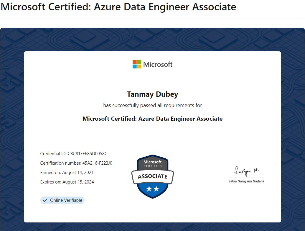 Tanmay Dubey on LinkedIn: #azuredataengineer #dataengineering #azure ... Tanmay Dubey on LinkedIn: #azuredataengineer #dataengineering #azure ...