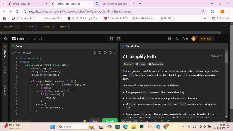 Sri Hasini Parsa on LinkedIn: #100daysofcode #leetcode #dsa # ... Sri Hasini Parsa on LinkedIn: #100daysofcode #leetcode #dsa # ...