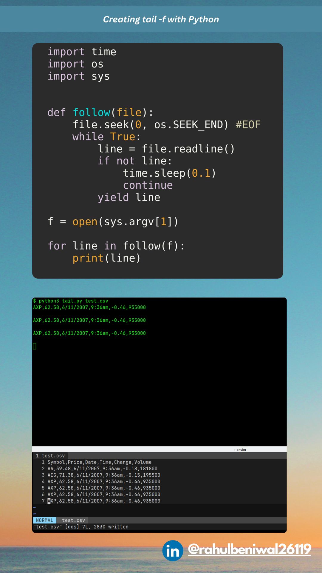 Rahul Beniwal on LinkedIn: #pythondeveloper #python #pythonprogramming ... Rahul Beniwal on LinkedIn: #pythondeveloper #python #pythonprogramming ...