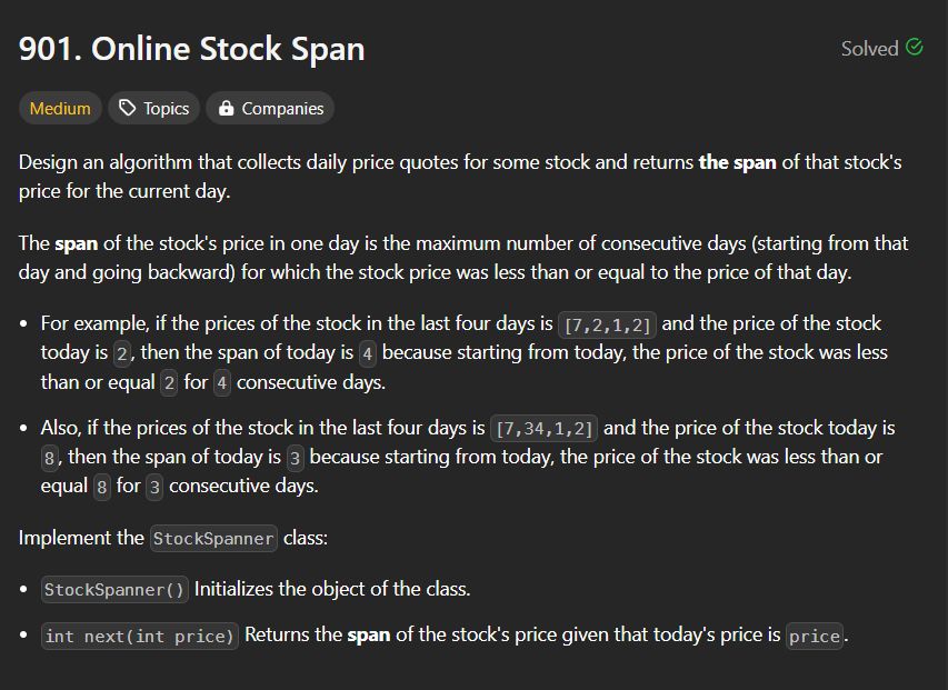 #cplusplus #algorithm #datastructures #stockspanner #codingchallenge ... #cplusplus #algorithm #datastructures #stockspanner #codingchallenge ...