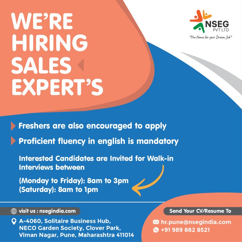 Vaishnavi kumari on LinkedIn: #sales #freshers #experienced #wfo #pune ... Vaishnavi kumari on LinkedIn: #sales #freshers #experienced #wfo #pune ...