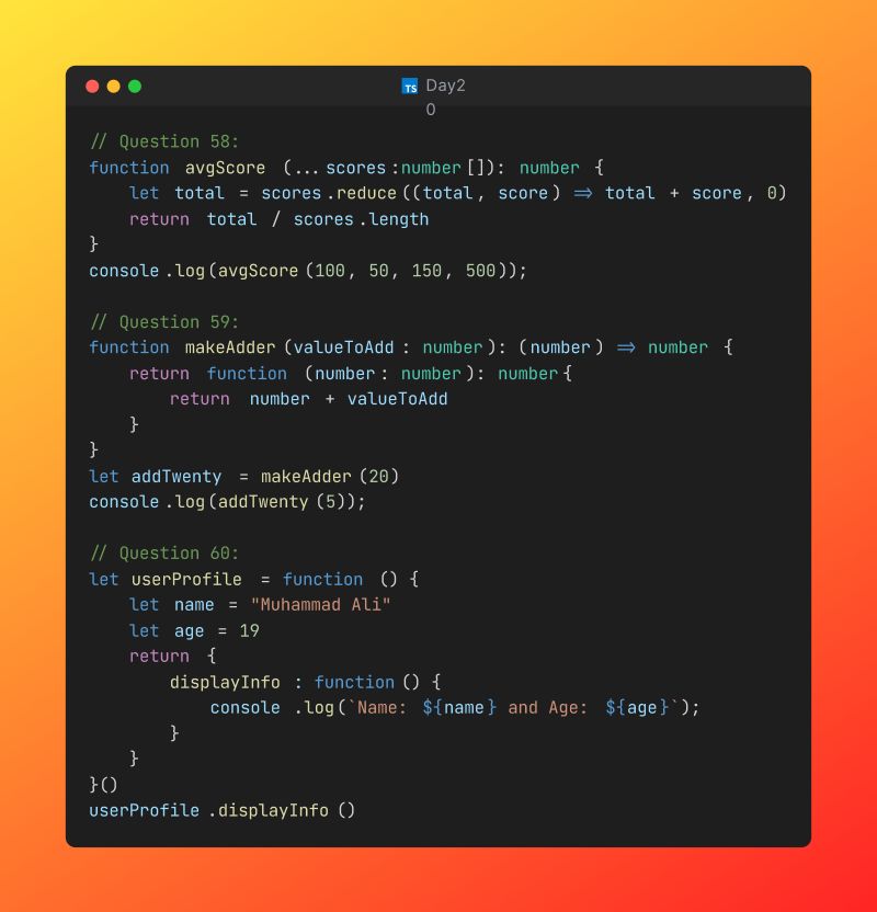 M. Ali Corp on LinkedIn: #100daysofcodechallenge #typescript # ... M. Ali Corp on LinkedIn: #100daysofcodechallenge #typescript # ...