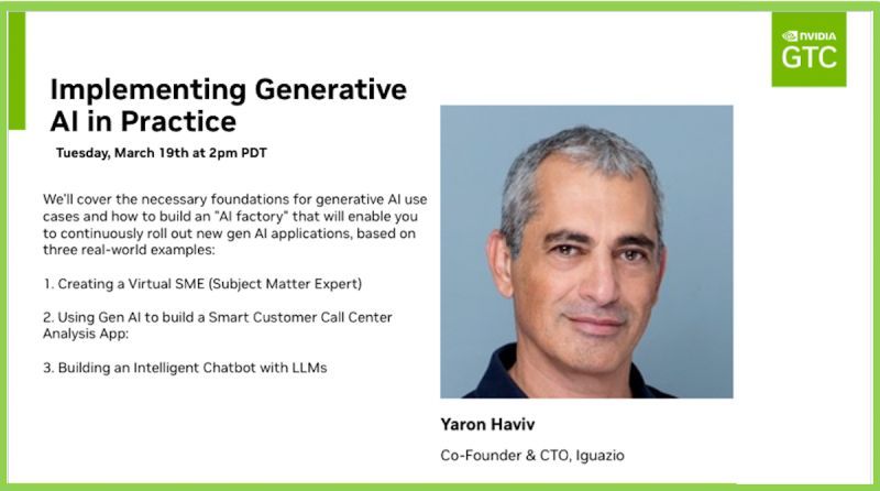 Iguazio (Acquired by McKinsey) on LinkedIn: #gtc24 #genai #mlops # ... Iguazio (Acquired by McKinsey) on LinkedIn: #gtc24 #genai #mlops # ...