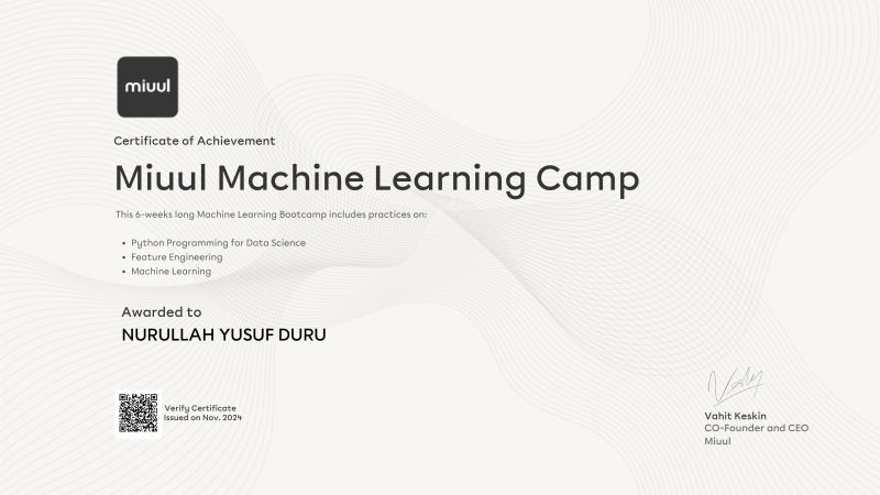 Nurullah Yusuf Duru on LinkedIn: #machinelearning #datascience #python ... Nurullah Yusuf Duru on LinkedIn: #machinelearning #datascience #python ...