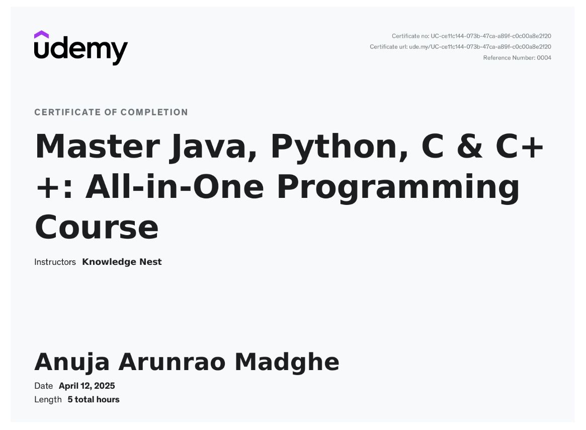 #udemy #programming #java #python #c #cpp #learningjourney #techskills ... #udemy #programming #java #python #c #cpp #learningjourney #techskills ...