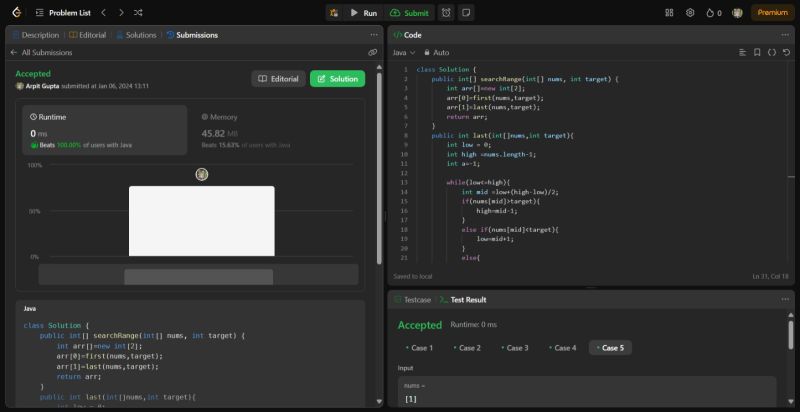 Day 48 of #100daysofcode challenge: Find Element in Sorted Array ... Day 48 of #100daysofcode challenge: Find Element in Sorted Array ...