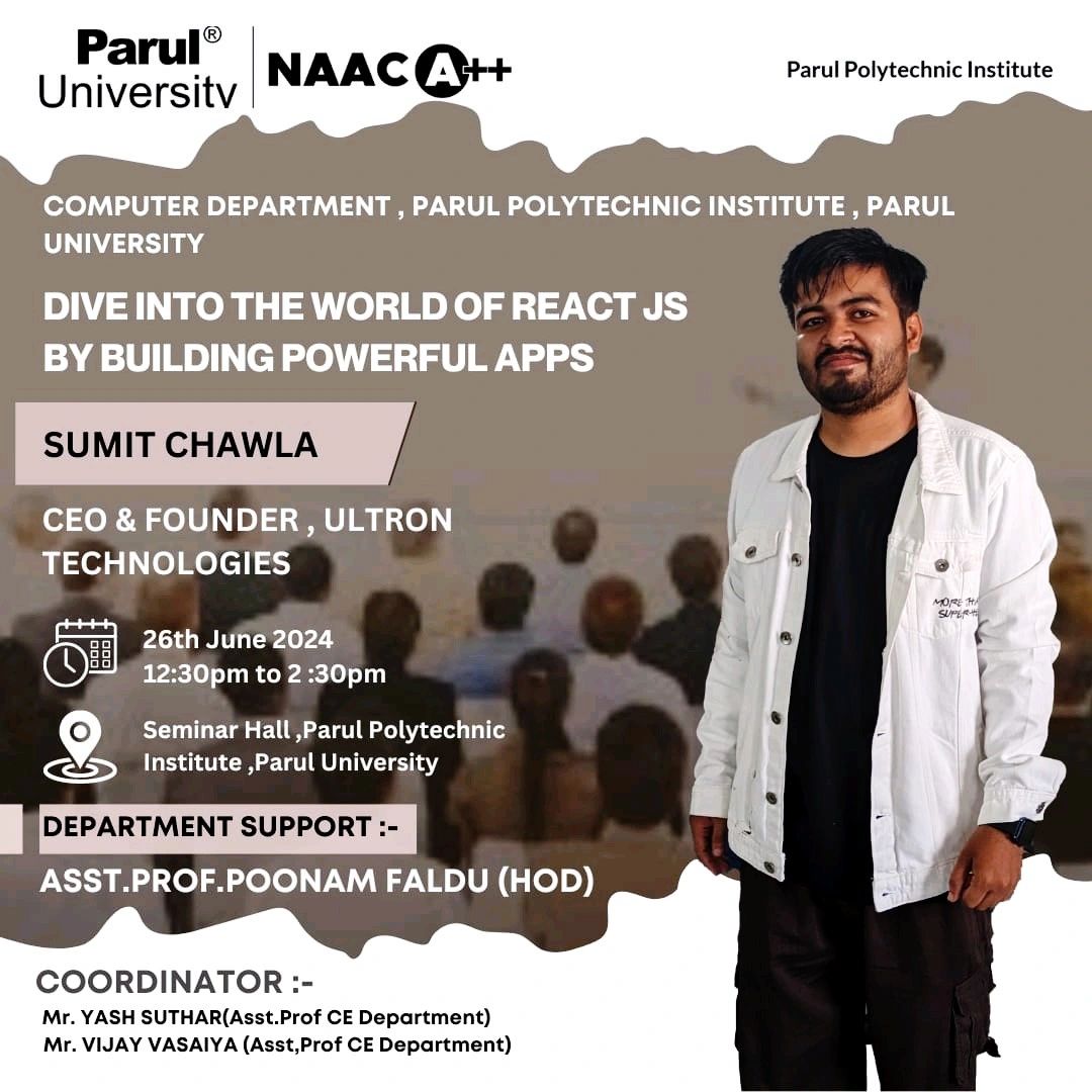 Sumit Chawla on LinkedIn: #reactjs #techevent #workshopalert # ... Sumit Chawla on LinkedIn: #reactjs #techevent #workshopalert # ...