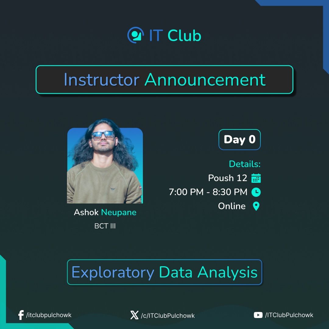 IT Club, Pulchowk Campus on LinkedIn: Everyone! Let’s dive into ... IT Club, Pulchowk Campus on LinkedIn: Everyone! Let’s dive into ...