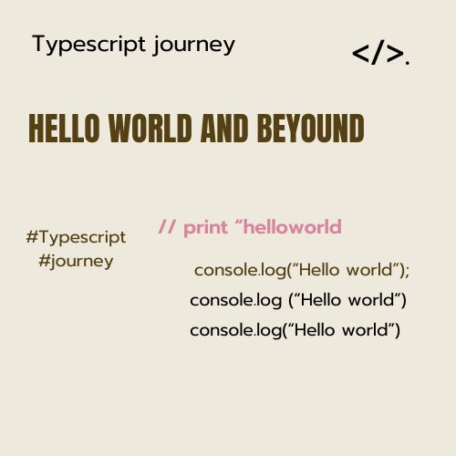 Just aced the first class of my typescript journey 🏅 🚀 Excited to share ... Just aced the first class of my typescript journey 🏅 🚀 Excited to share ...