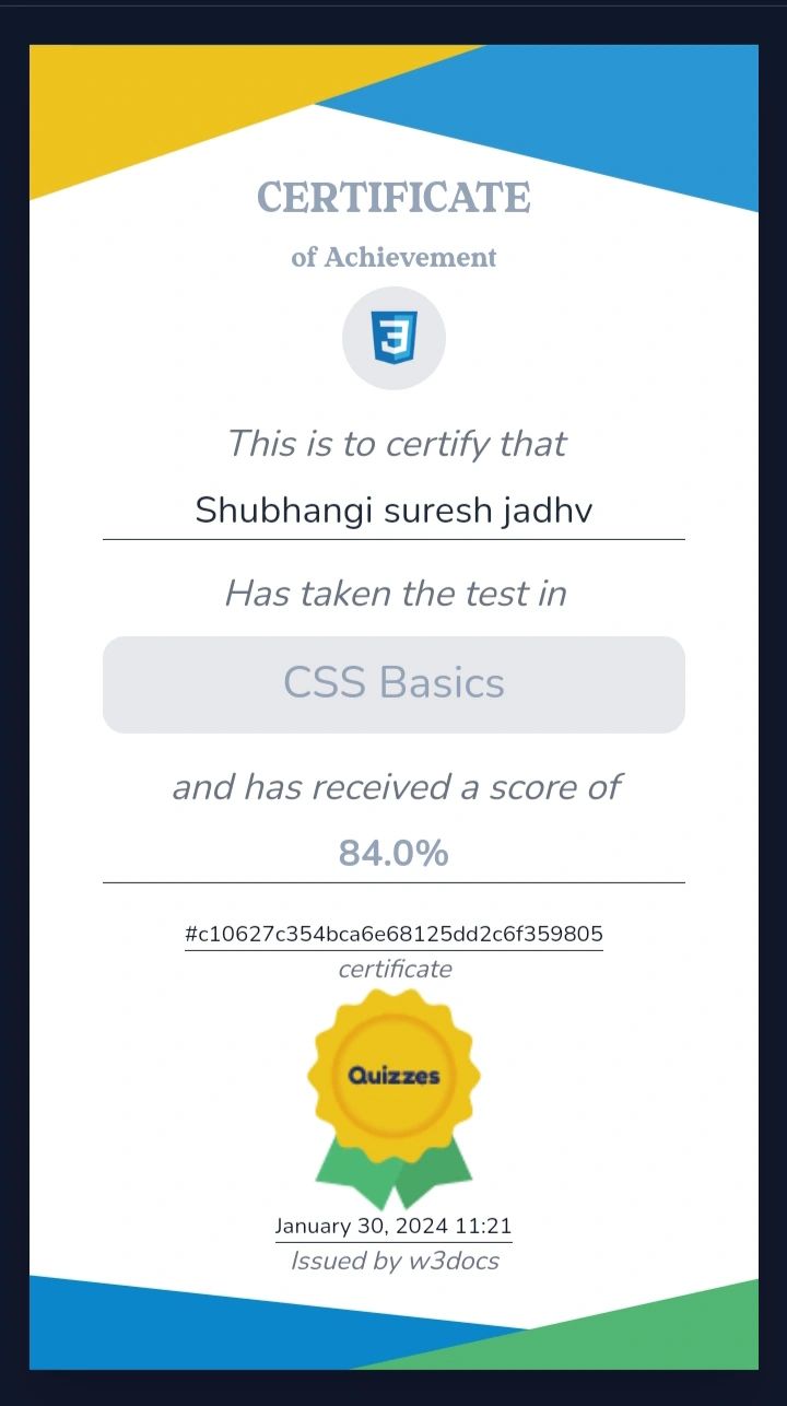 Shubhangi Jadhav on LinkedIn: #html #css Shubhangi Jadhav on LinkedIn: #html #css