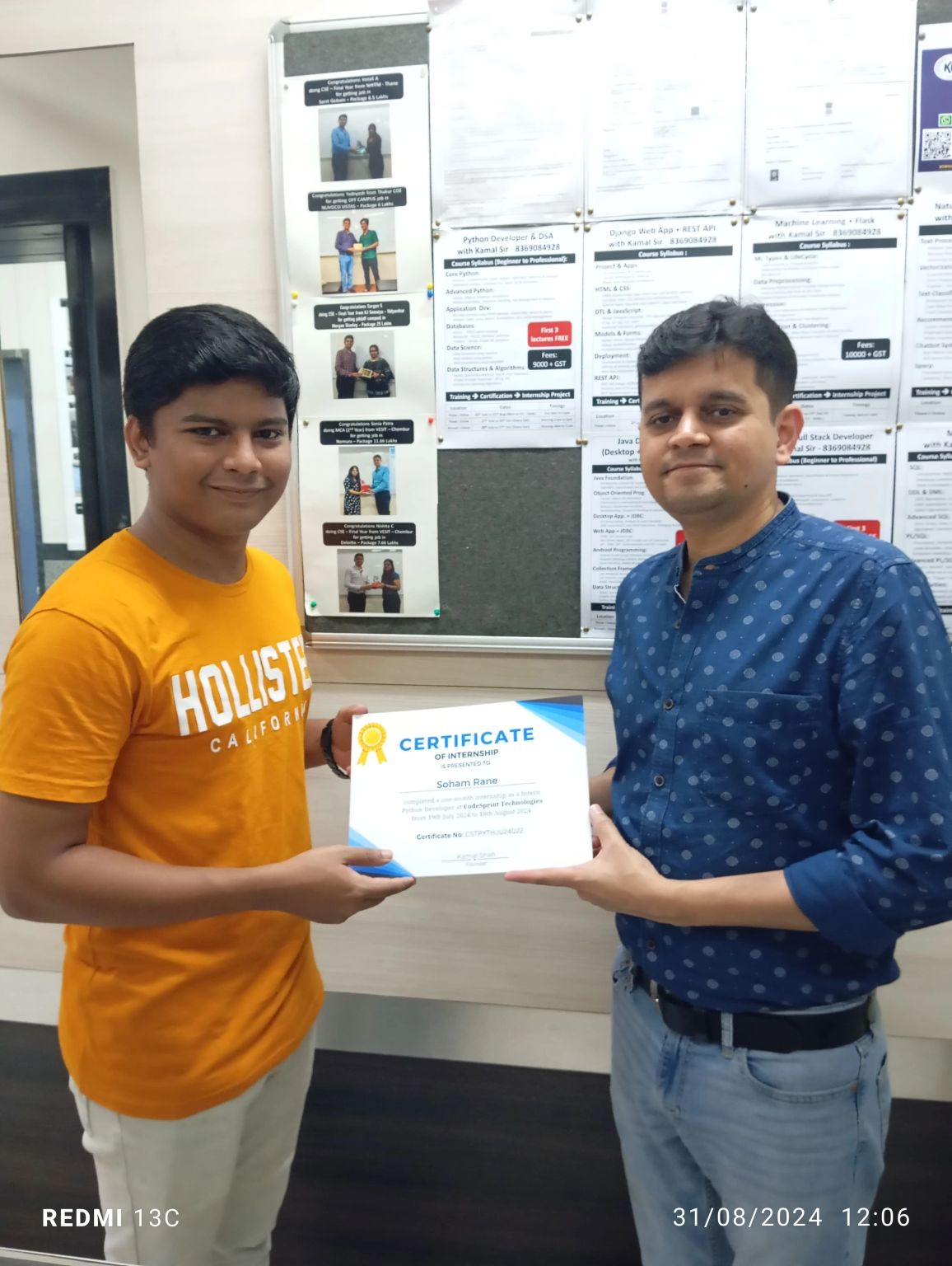 Kamal shah on LinkedIn: congratulations Soham Rane for Internship ... Kamal shah on LinkedIn: congratulations Soham Rane for Internship ...