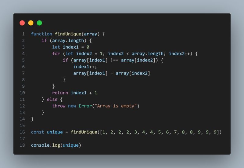 How findUnique transforms a sorted array | Azib Rasheed posted on the ... How findUnique transforms a sorted array | Azib Rasheed posted on the ...
