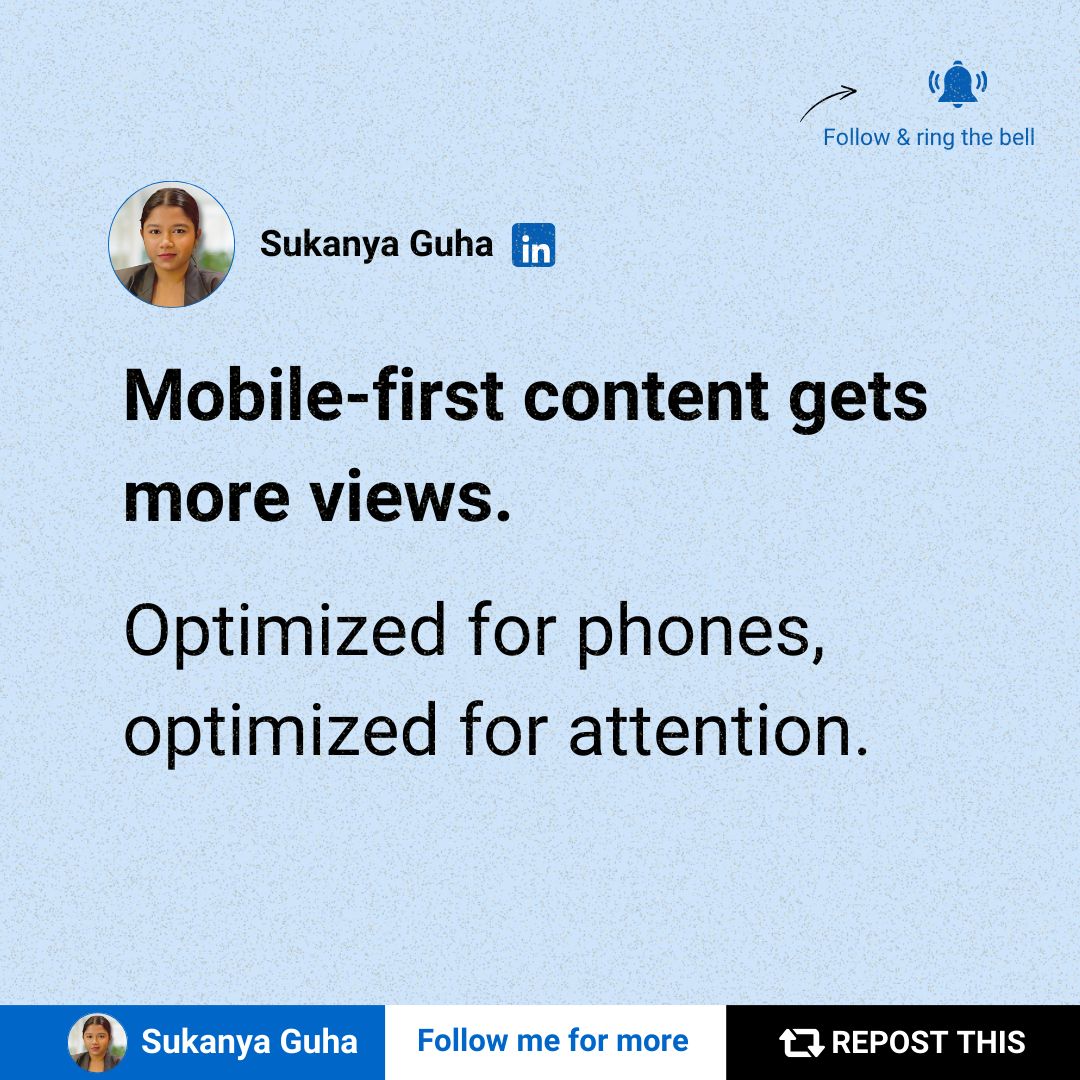 Sukanya Guha on LinkedIn: 6 strategies to write mobile-friendly content ... Sukanya Guha on LinkedIn: 6 strategies to write mobile-friendly content ...