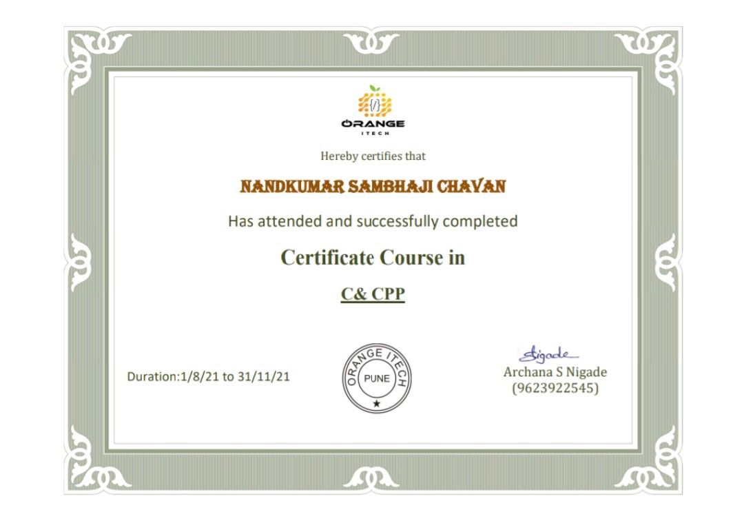 Nandkumar Chavan on LinkedIn: #programming #pune #coding Nandkumar Chavan on LinkedIn: #programming #pune #coding