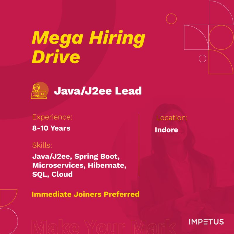 Arun Singh Rathore on LinkedIn: #impetus #hiring #hiring Arun Singh Rathore on LinkedIn: #impetus #hiring #hiring