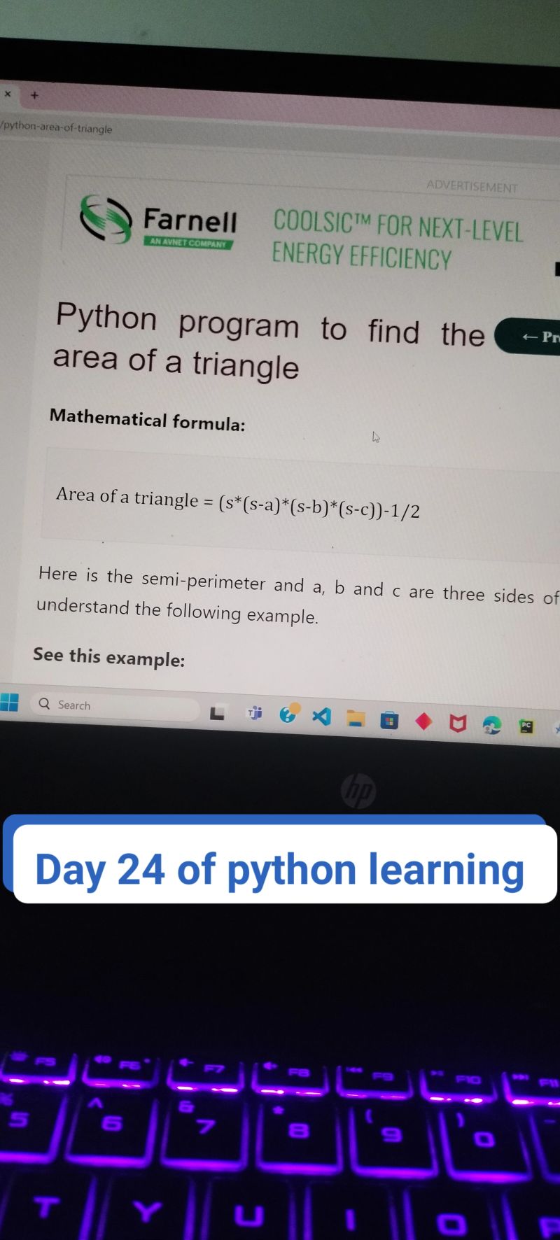 Learned a triangle in Python | Vansh Rajurkar posted on the topic ... Learned a triangle in Python | Vansh Rajurkar posted on the topic ...