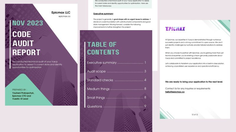 Anastasiia Zvenigorodskaia on LinkedIn: #vuejs #codeaudit #epicmax # ... Anastasiia Zvenigorodskaia on LinkedIn: #vuejs #codeaudit #epicmax # ...
