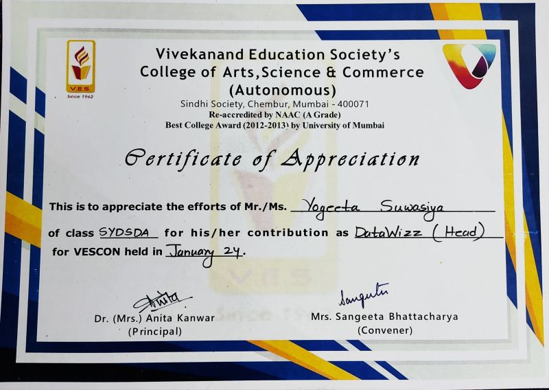 Attended Data Wizz, a data analysis event | Yogeeta Suwasiya posted on ... Attended Data Wizz, a data analysis event | Yogeeta Suwasiya posted on ...