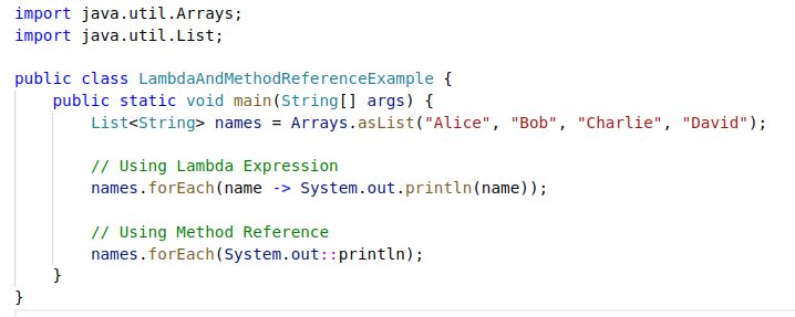 Naveen Metta on LinkedIn: #java #java8 #lambda #methodreference Naveen Metta on LinkedIn: #java #java8 #lambda #methodreference