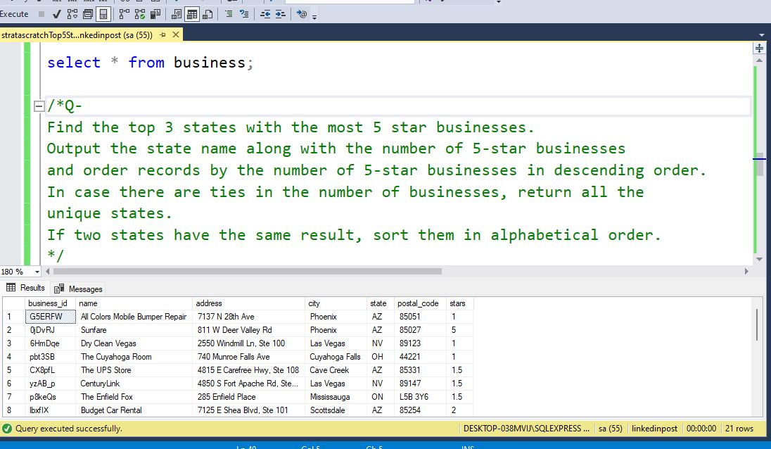 Sneha Kulkarni on LinkedIn: #sql #sqlserver #dataanalytics # ... Sneha Kulkarni on LinkedIn: #sql #sqlserver #dataanalytics # ...