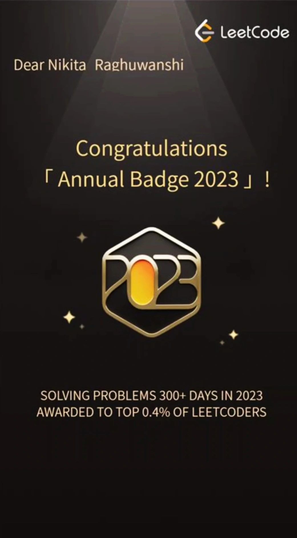 #leetcode2023 #codingachievement #leetcode #coding #tcs… | Nikita ... #leetcode2023 #codingachievement #leetcode #coding #tcs… | Nikita ...