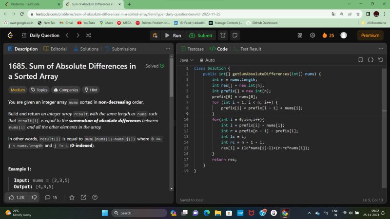 Akshat Uke on LinkedIn: Day #31/100 Challenge LeetCode Problem :- Akshat Uke on LinkedIn: Day #31/100 Challenge LeetCode Problem :-