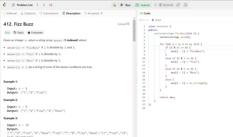 Day 9 of the LeetCode Challenge Algorithm: 1. Initialize a vector ans ... Day 9 of the LeetCode Challenge Algorithm: 1. Initialize a vector ans ...