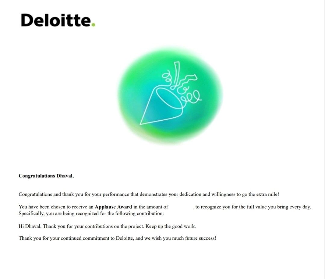 Dhaval Shah on LinkedIn: #applause #deloitteusi #deloitteconsulting # ... Dhaval Shah on LinkedIn: #applause #deloitteusi #deloitteconsulting # ...