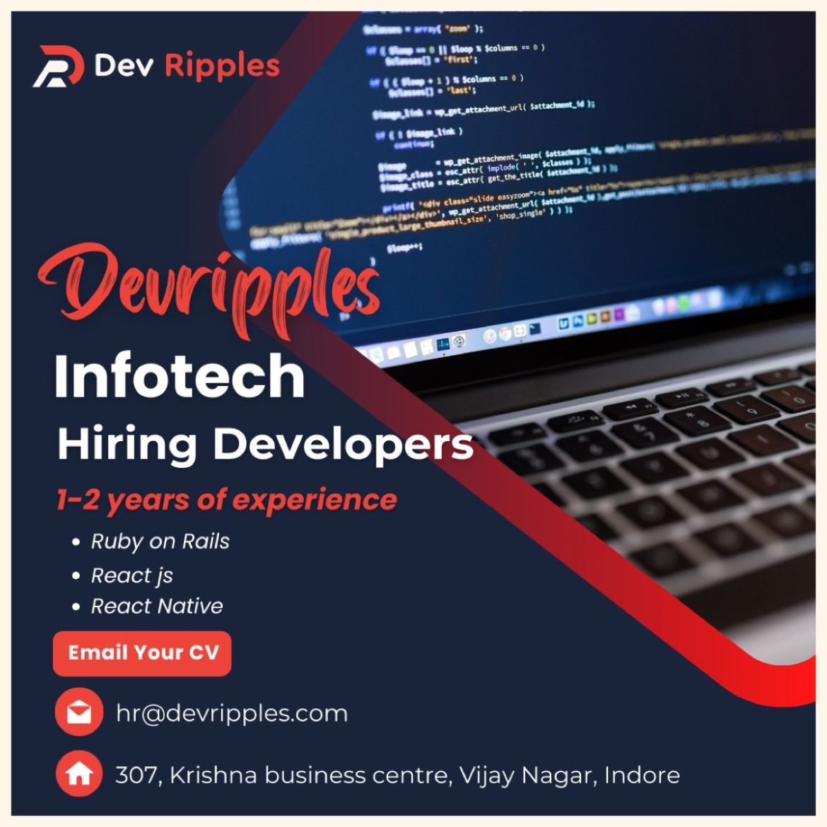 DEV RIPPLES on LinkedIn: #devripples_infotech #rubyonrails #reactjs # ... DEV RIPPLES on LinkedIn: #devripples_infotech #rubyonrails #reactjs # ...