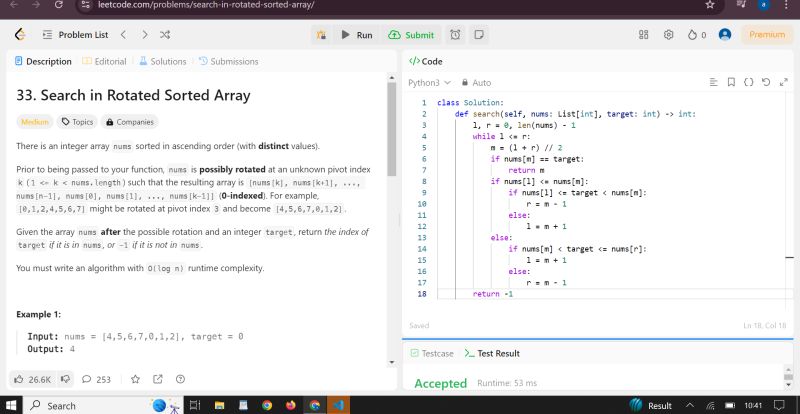 Aryan Swarnkar on LinkedIn: DAY 7: leetcode 33: This problem is of ... Aryan Swarnkar on LinkedIn: DAY 7: leetcode 33: This problem is of ...