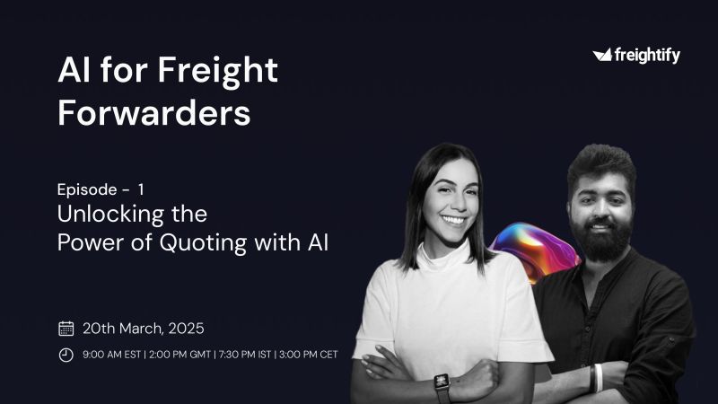 #freightforwarding #ai #webinar | Dheeraj KSC #freightforwarding #ai #webinar | Dheeraj KSC