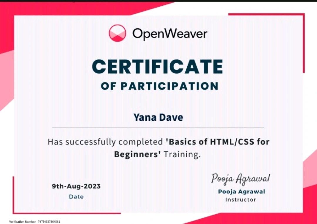 Yana Dave on LinkedIn: #connections #html #css #completed #webdevelopment Yana Dave on LinkedIn: #connections #html #css #completed #webdevelopment