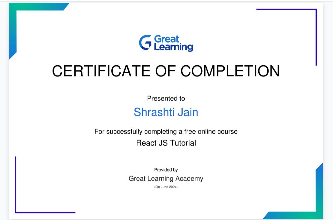 Shrashti Jain on LinkedIn: #react #reactjs #cfbr #meta # ... Shrashti Jain on LinkedIn: #react #reactjs #cfbr #meta # ...