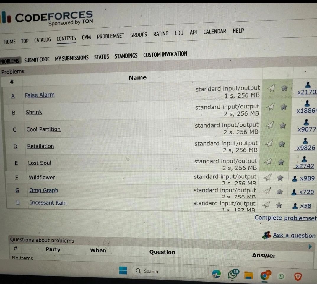 #codeforces #codechef #leetcode #competitiveprogramming #problemsolving ... #codeforces #codechef #leetcode #competitiveprogramming #problemsolving ...