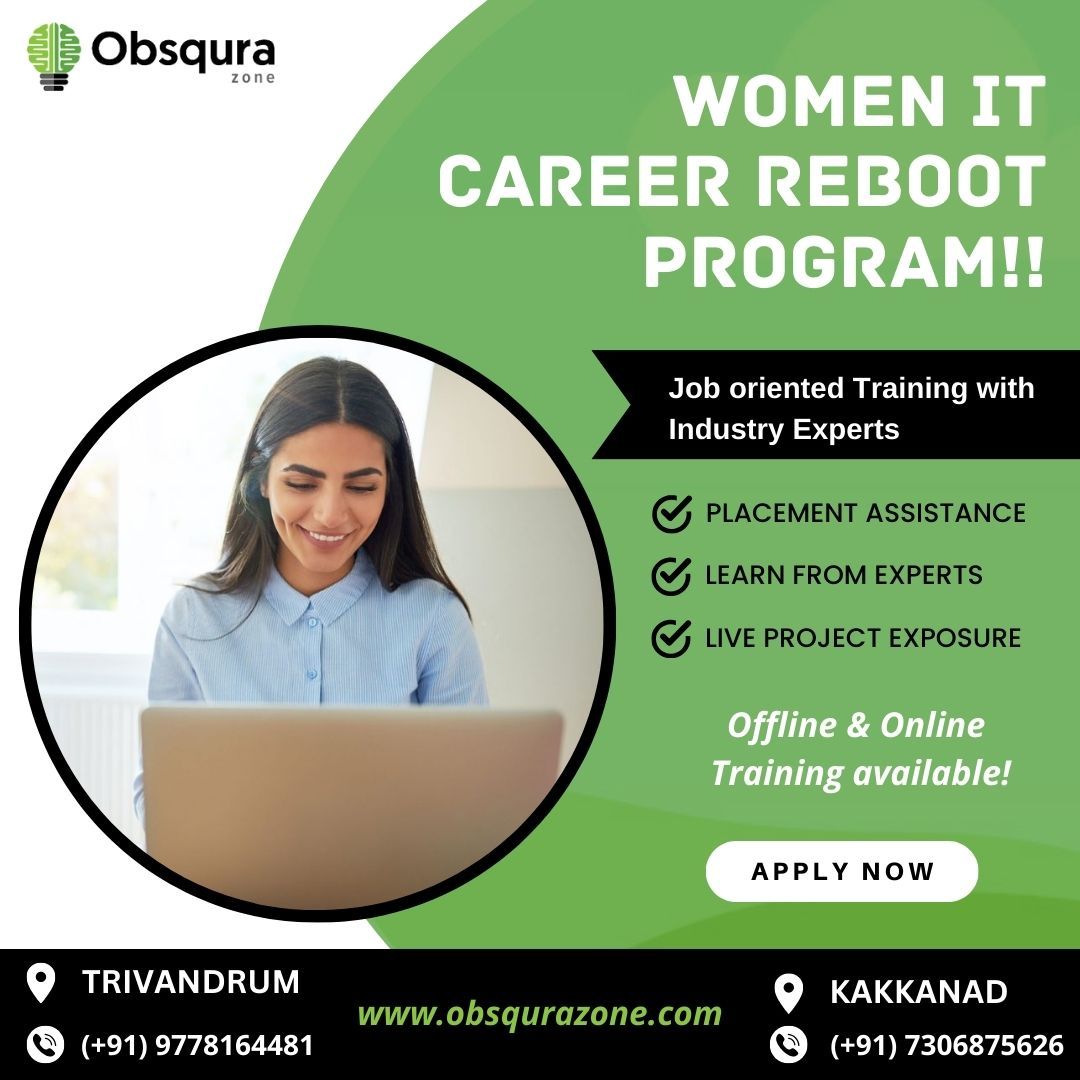 Obsqura Zone on LinkedIn: #womenitcareerrebootprogram #restartcareer # ... Obsqura Zone on LinkedIn: #womenitcareerrebootprogram #restartcareer # ...