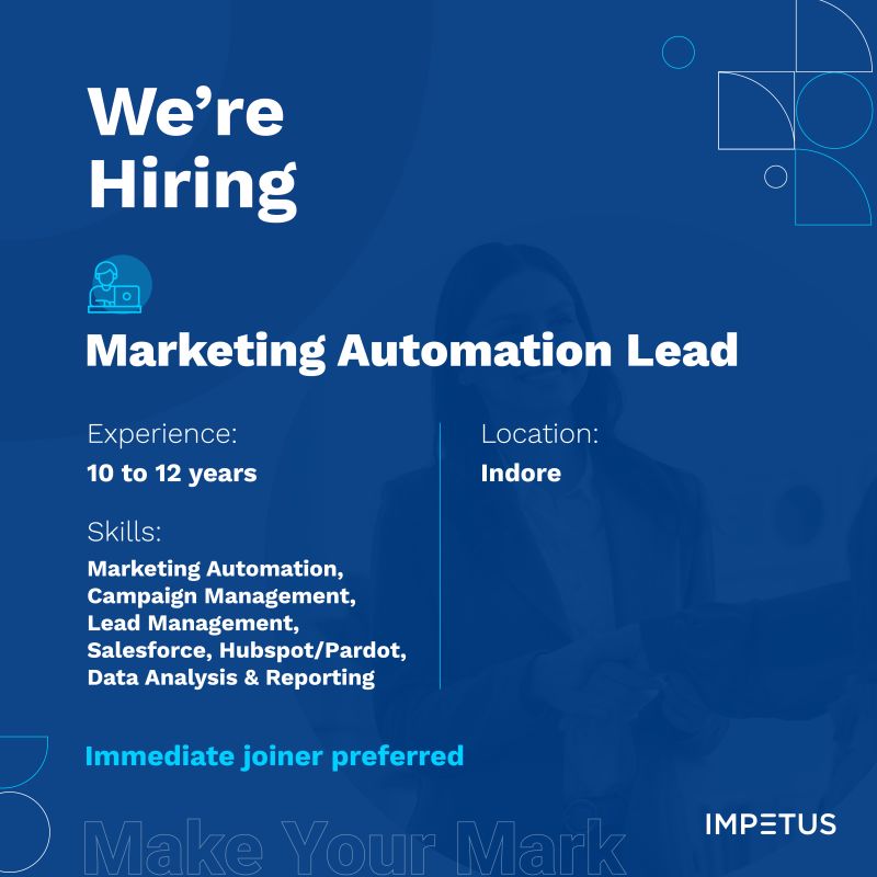 Anuj Kumar on LinkedIn: #impetus #marketing #marketinglead #salesforce ... Anuj Kumar on LinkedIn: #impetus #marketing #marketinglead #salesforce ...