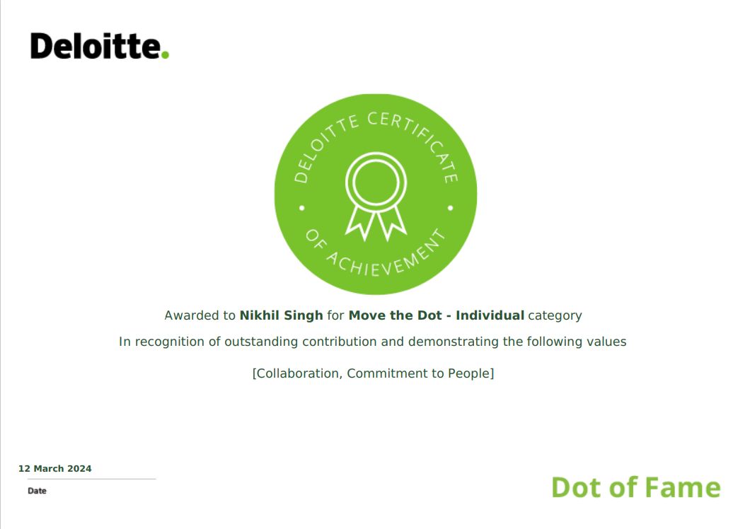Nikhil Singh on LinkedIn: #movethedot #award #gratitude #recognition # ... Nikhil Singh on LinkedIn: #movethedot #award #gratitude #recognition # ...