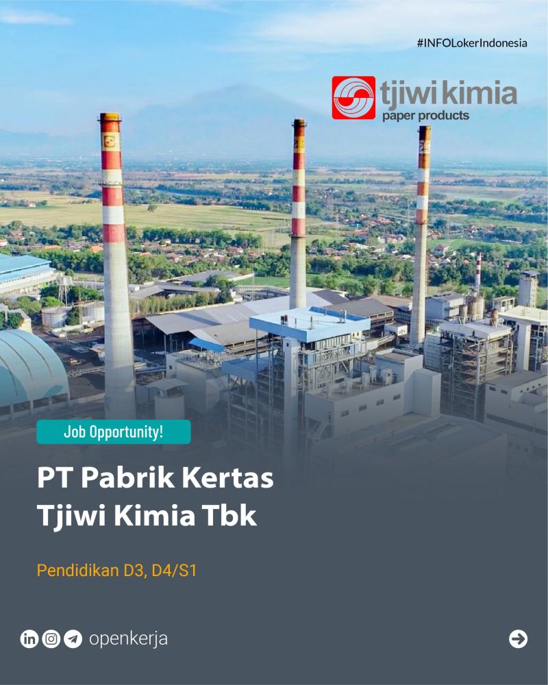 Lowongan Kerja PT Pabrik Kertas Tjiwi Kimia Tbk Lihat info Selengkapnya ... Lowongan Kerja PT Pabrik Kertas Tjiwi Kimia Tbk Lihat info Selengkapnya ...