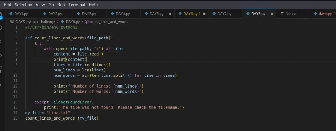 Tina Kelvin on LinkedIn: #90daysofcode #python #codingjourney # ... Tina Kelvin on LinkedIn: #90daysofcode #python #codingjourney # ...