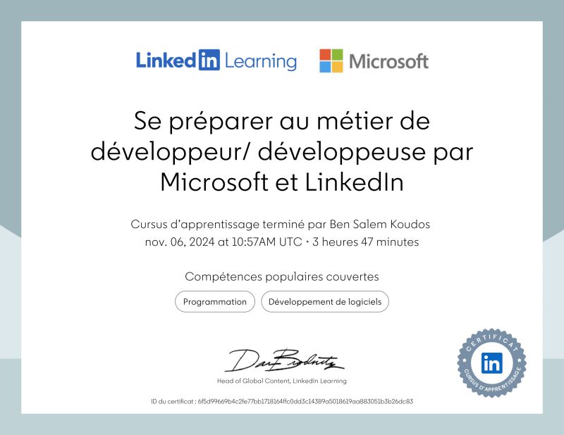 Koudos Ben Salem on LinkedIn: #softwaredevelopment #javascript #python ... Koudos Ben Salem on LinkedIn: #softwaredevelopment #javascript #python ...