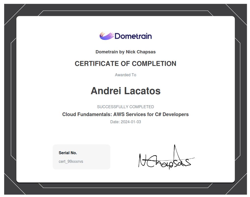 #aws #cloud #csharp #dotnet | Andrei Lacatos #aws #cloud #csharp #dotnet | Andrei Lacatos