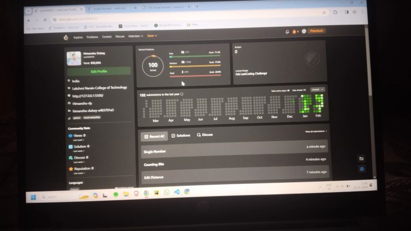 Himanshu Dubey on LinkedIn: #practice #leetcode #leetcodechallenge Himanshu Dubey on LinkedIn: #practice #leetcode #leetcodechallenge