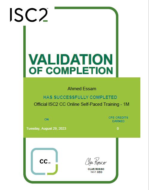 Ahmed Essam on LinkedIn: #cybersecurity #isc2 #cissp #soc #socanalyst # ... Ahmed Essam on LinkedIn: #cybersecurity #isc2 #cissp #soc #socanalyst # ...